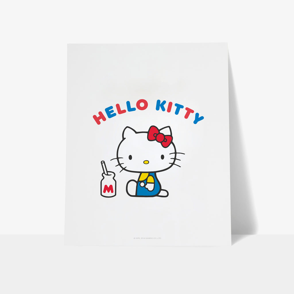 Hello Kitty Milk Bottle Personalised Art Print – Shop Sanrio