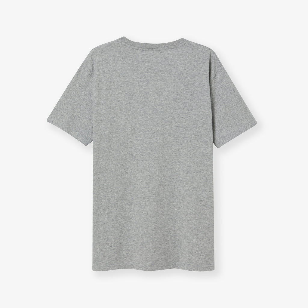 Aggretsuko Japanese Logo Premium Organic Cotton Grey T-Shirt – Shop Sanrio